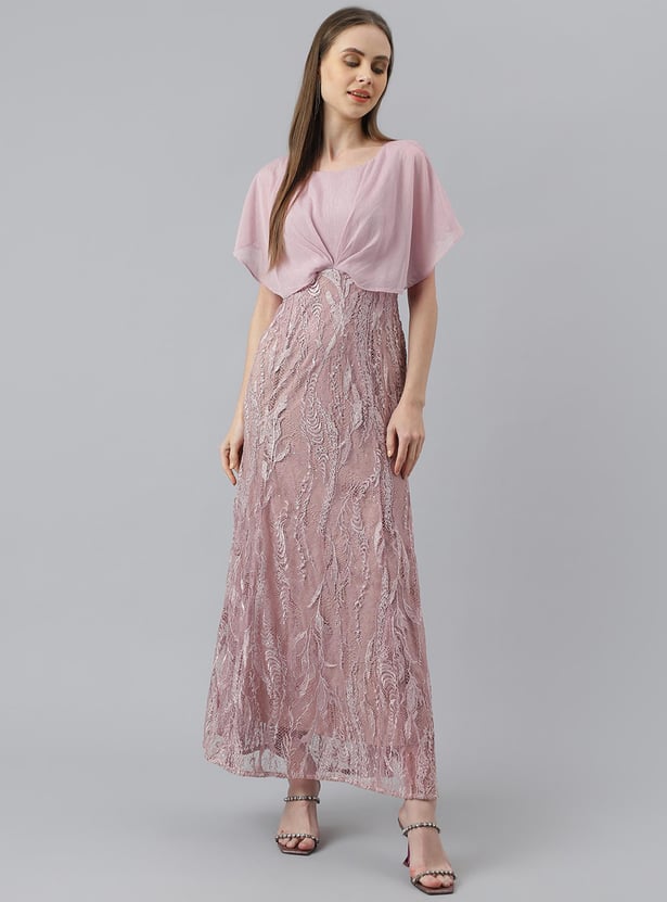 Buy LATIN QUARTERS Women Lace Maxi Dress from Latin Quarters at just ...