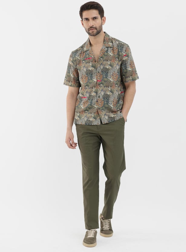 Buy RARE RABBIT Men Printed Regular Fit Casual Shirt from Rare Rabbit ...