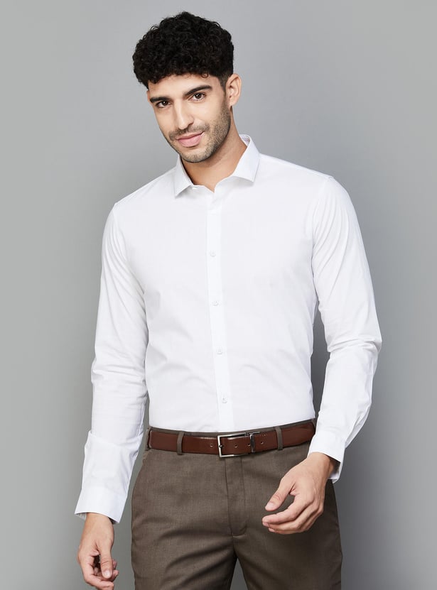 Buy LOUIS PHILIPPE Men Solid Super Slim Formal Shirt from Louis ...
