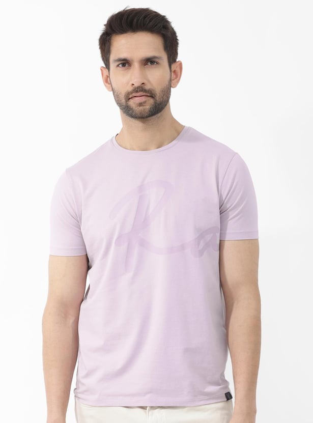 Buy RARE RABBIT Men Logo Print T-shirt from Rare Rabbit at just INR 1799.0