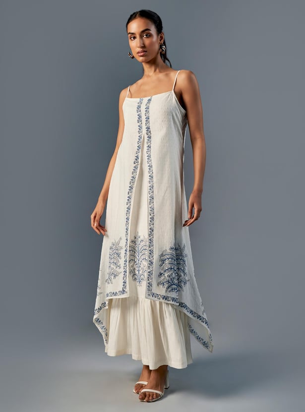 Buy Global Desi Women Floral Printed Maxi Dress From Global Desi At