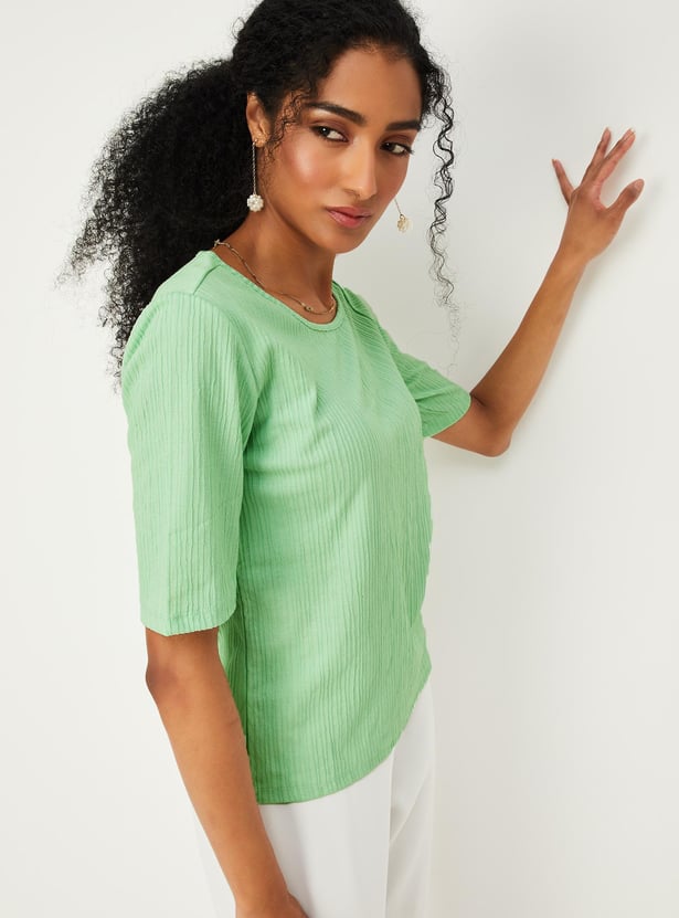 Buy Women Textured Knit Top Online at just Rs. 799.0 - 1000012283900 ...