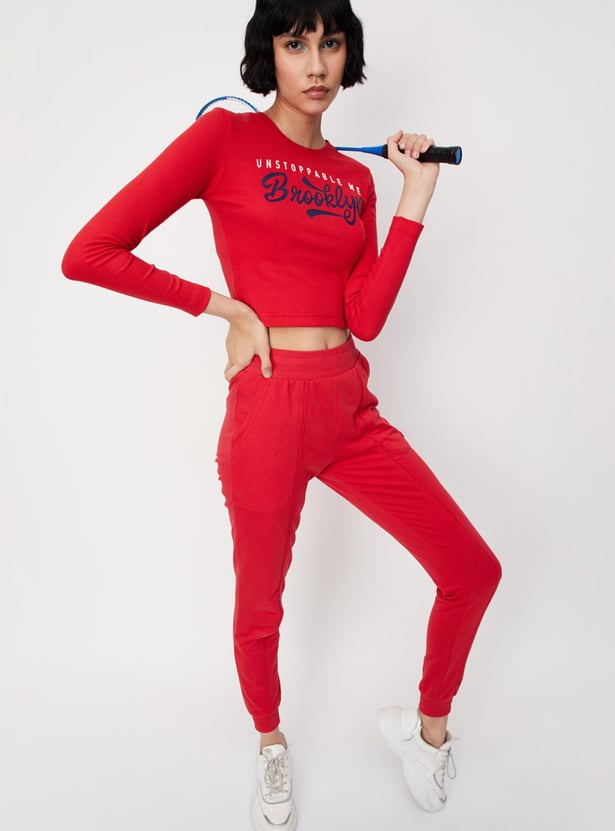 Buy Women Typographic Printed Crop T Shirt Online At Just Rs 499 0