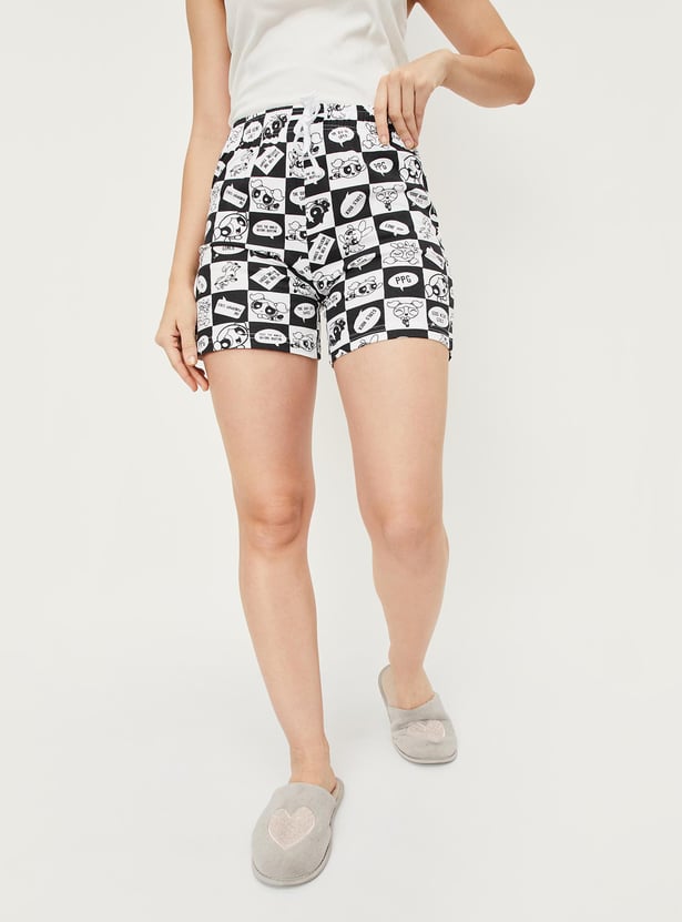 Buy Women Power Puff Girls Printed Shorts Online at just Rs. 349.0 ...