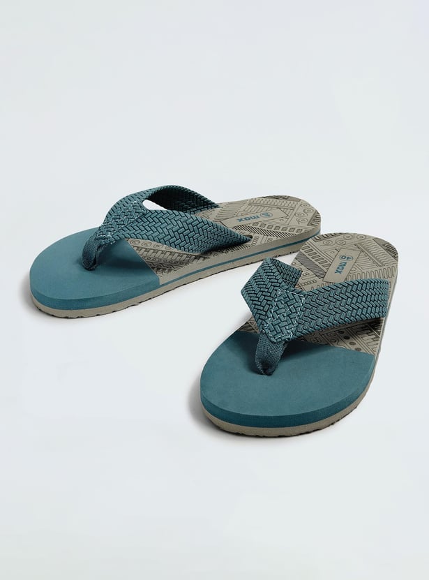 Buy Men Colourblocked V-Strap Slippers Online at just Rs. 399.0 ...