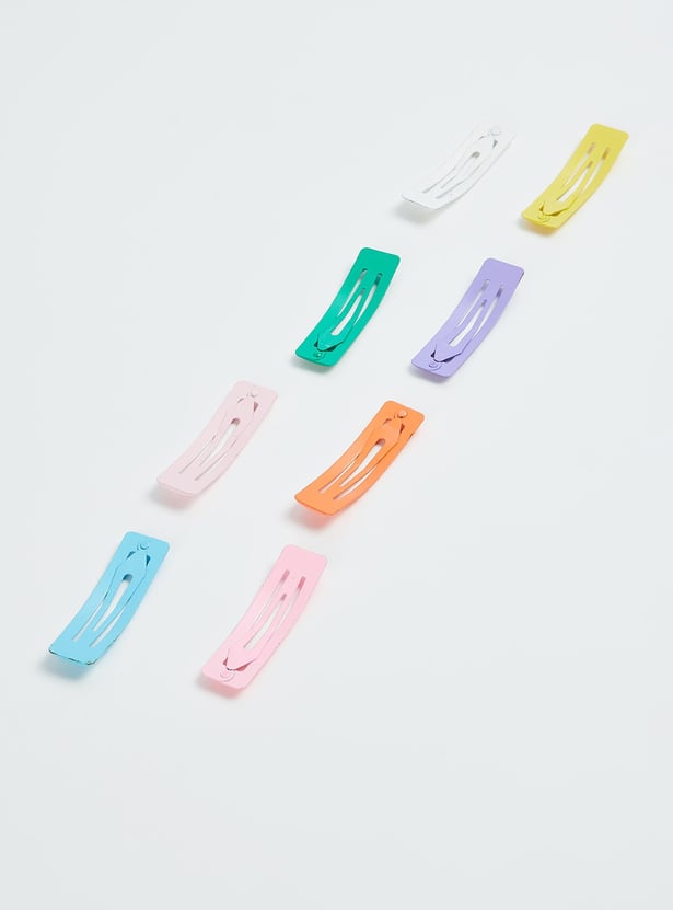 Buy Girls Solid Tic Tac Hair Clips - Pack of 8 Online at just Rs. 149.0 ...