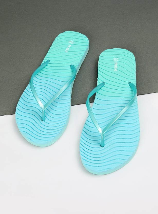 Buy Women Textured V-Strap Slippers Online at just Rs. 199.0 ...