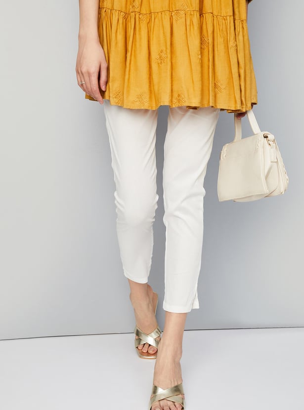 Buy Women Solid Straight Pants Online at just Rs. 499.0 - 1000013145661 ...