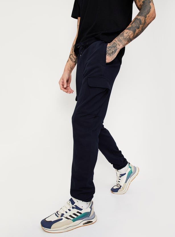Buy Men Solid Cargo Joggers Online at just Rs. 1299.0 - 1000013188673 ...