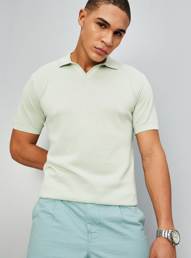 Buy Men Flat Knit Polo Online at just Rs. 899.0 - 1000013234280 | Max ...