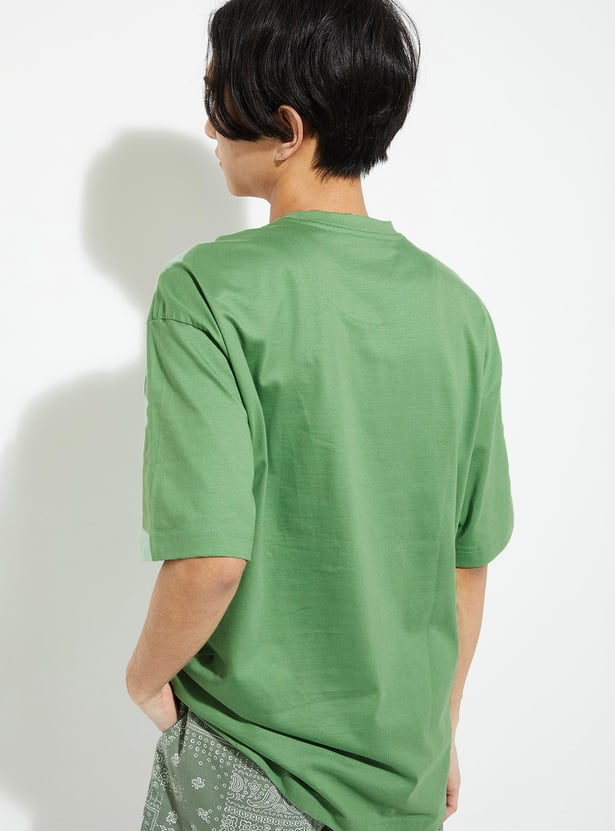 Buy URB_N Men Oversized Solid T-shirt Online at just Rs. 399.0 ...