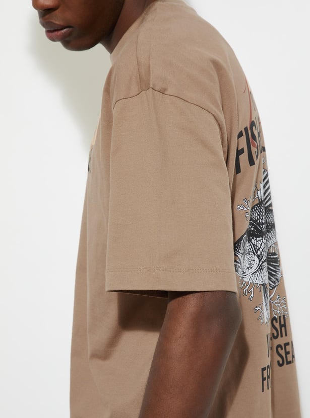 Buy URB_N Men Oversized Back Printed T-shirt Online at just Rs. 599.0 ...