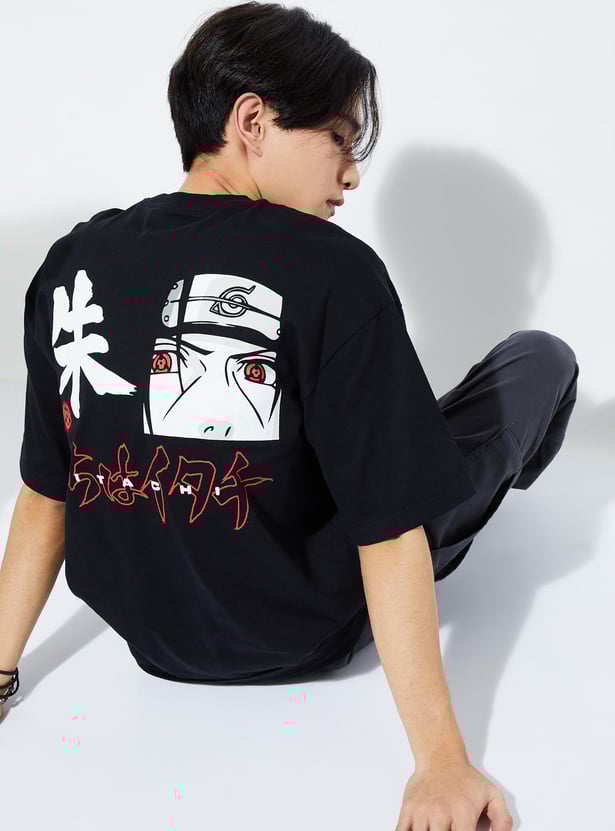 Buy URB_N Men Oversized Naruto Back Print T-shirt Online at just Rs ...