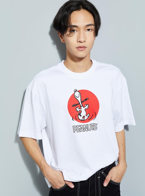 Buy URB_N Men Oversized Peanuts T-shirt Online at just Rs. 699.0 - 1000013289095 | Max Fashion