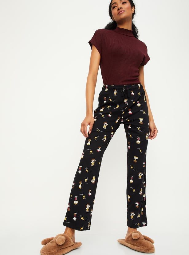 Buy Women Peanuts Snoopy Printed Pyjamas Online at just Rs. 499.0 ...