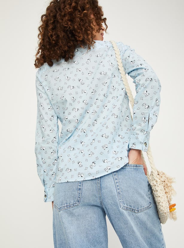 Buy Women Snoopy Printed Shirt Online at just Rs. 799.0 - 1000013301741 ...