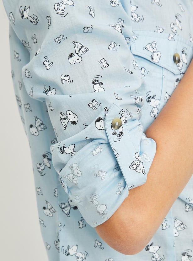 Buy Women Snoopy Printed Shirt Online at just Rs. 799.0 - 1000013301741 ...