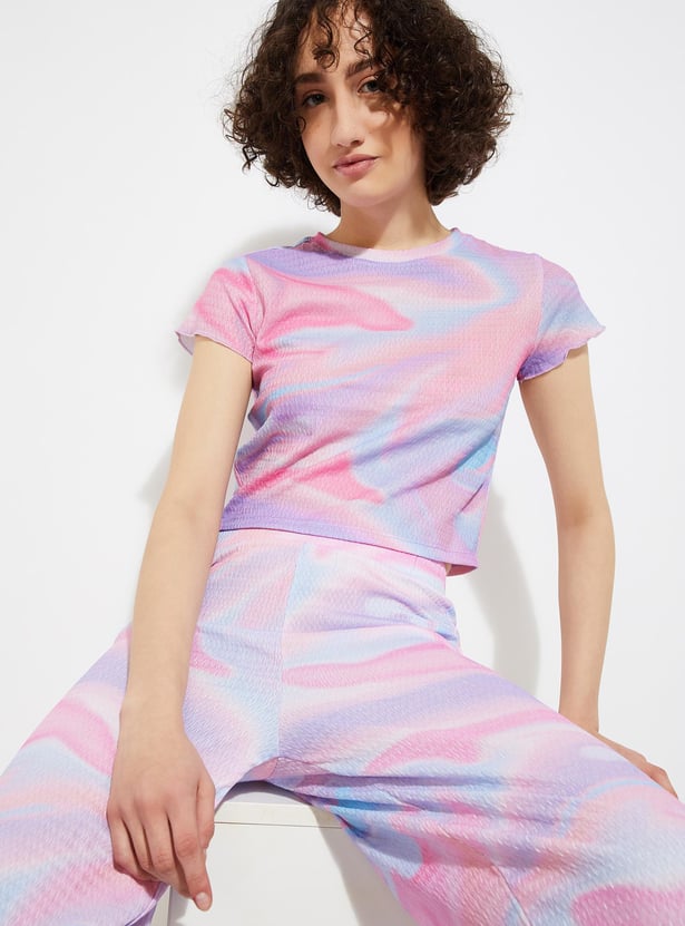 Buy URB_N Women Ombre Crop T-shirt Online at just Rs. 499.0 ...