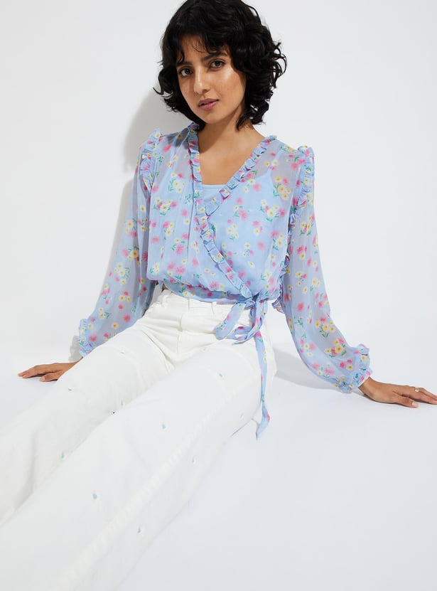 Buy URB_N Women Printed Crop Top with Camisole Online at just Rs. 699.0 ...