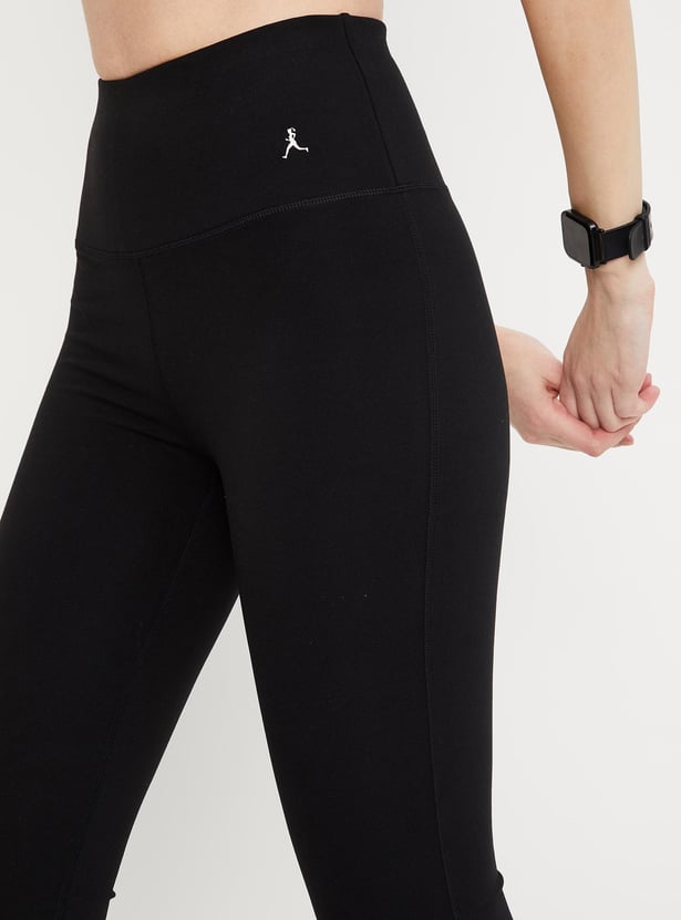 Buy Women Solid Wide Leg Sports Tights Online at just Rs. 899.0 ...