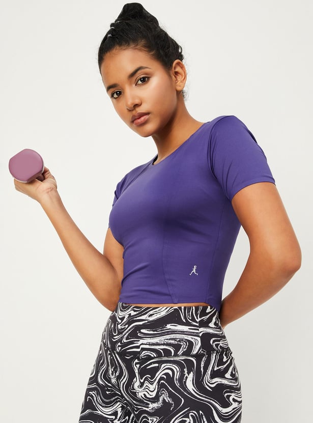 Buy Women Solid Active T-Shirt Online at just Rs. 599.0 - 1000013364706 ...