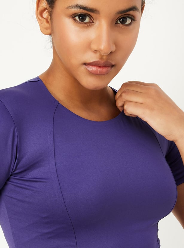 Buy Women Solid Active T-Shirt Online at just Rs. 599.0 - 1000013364706 ...