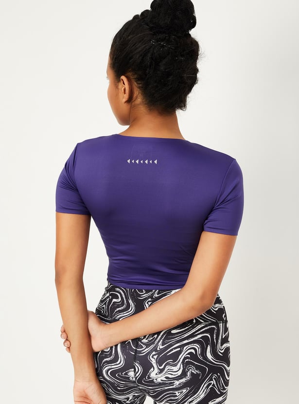 Buy Women Solid Active T-Shirt Online at just Rs. 599.0 - 1000013364706 ...