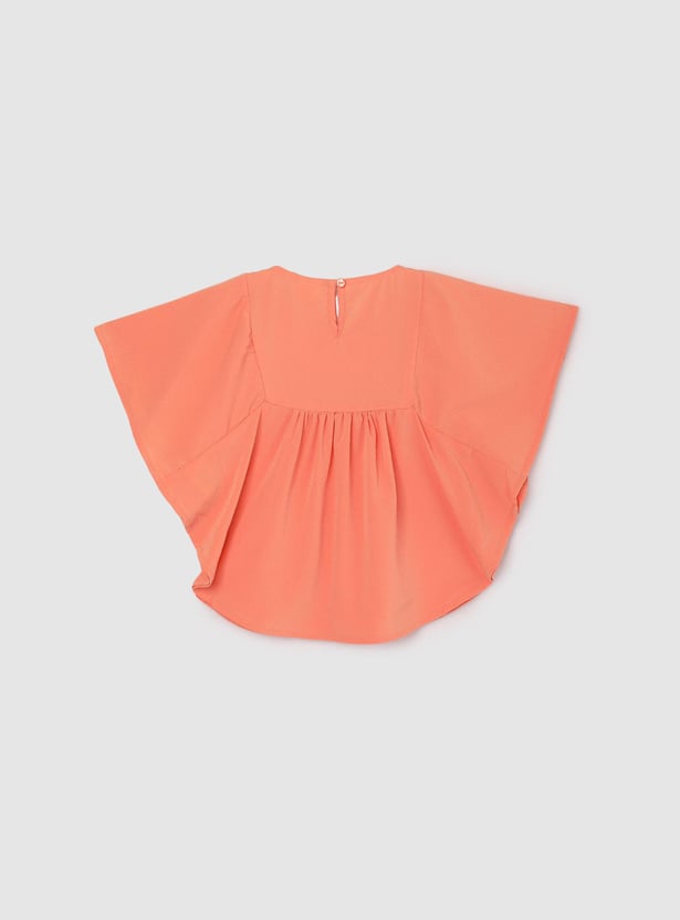 Buy Girls Lace Detail Poncho Top Online at just Rs. 449.0 ...