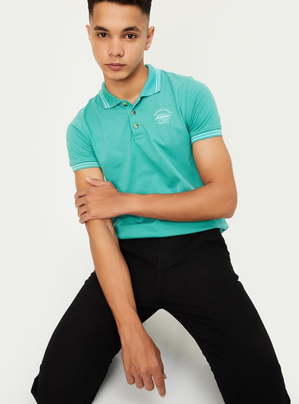 Buy Boy Solid Polo T-shirt Online at just Rs. 349.0 - 1000013388910 ...