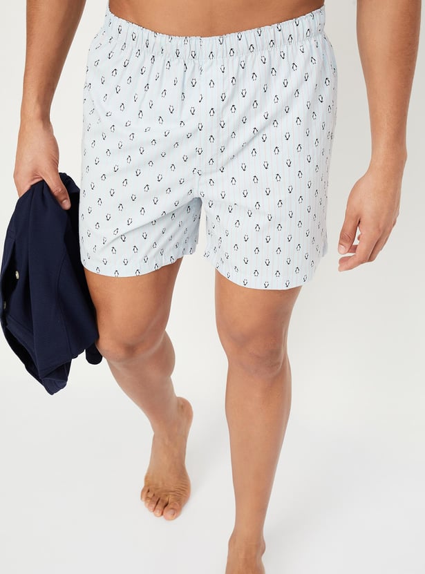 Buy Men Printed Elasticated Waist Boxers Online at just Rs. 249.0 ...