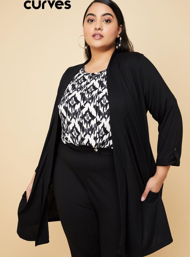 Buy Women Solid Open-Front Shrug Online at just Rs. 699.0 ...