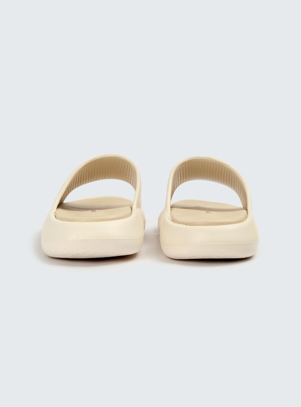 Buy Men Solid Open-Toe Sliders Online at just Rs. 699.0 - 1000013440439 ...