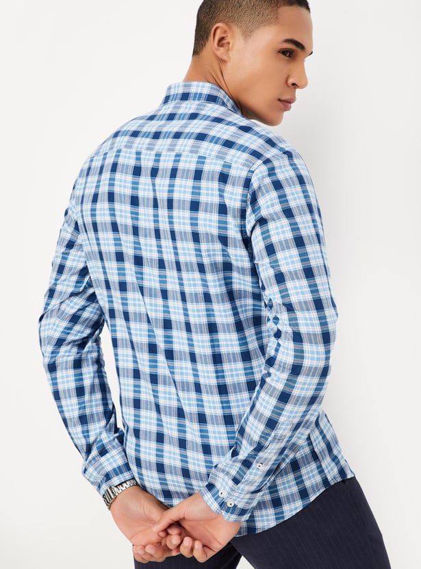 Buy Men Checked Regular Fit Casual Shirt Online at just Rs. 1049.0 ...