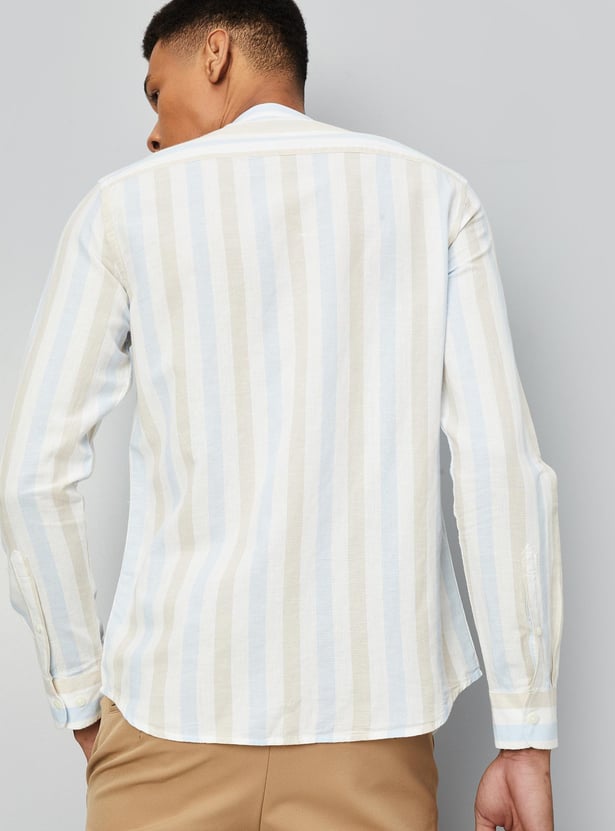 Buy Men Regular Fit Striped Casual Shirt Online at just Rs. 999.0 ...