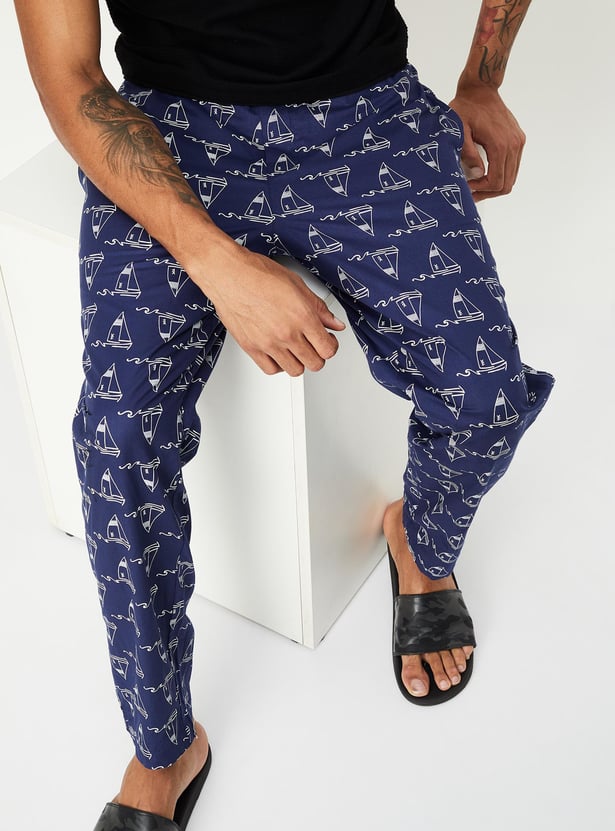 Buy Men Printed Elasticated Pyjamas Online at just Rs. 599.0 ...