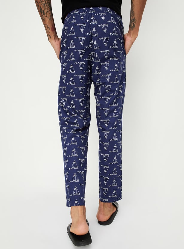 Buy Men Printed Elasticated Pyjamas Online at just Rs. 599.0 ...