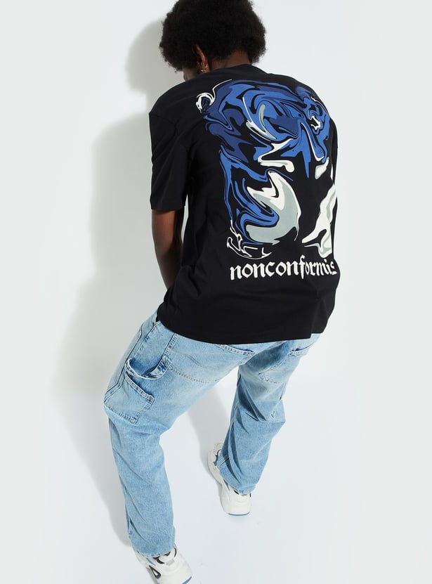 Buy URB_N Men Oversized Back Print T-shirt Online at just Rs. 599.0 ...