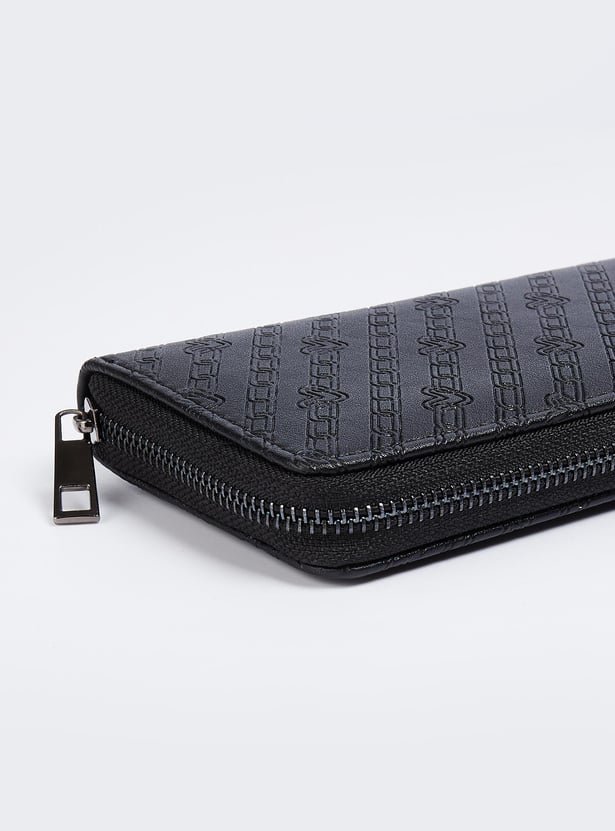 Buy Women Embossed Zip-Around Wallet Online at just Rs. 599.0 ...