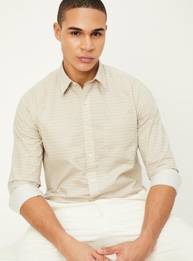 Buy Men Slim Fit Printed Smart Casual Shirt Online at just Rs. 999.0 ...