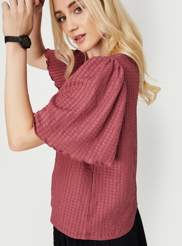 Buy Women Textured Knit Top Online at just Rs. 699.0 - 1000013604470 ...