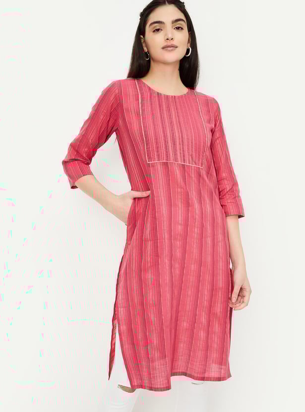 Buy Women Striped Kurta with Pocket Online at just Rs. 599.0 ...