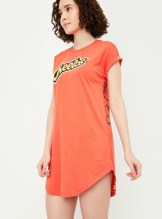 Buy Women Cheetos Printed Chemise Online at just Rs. 599.0 ...