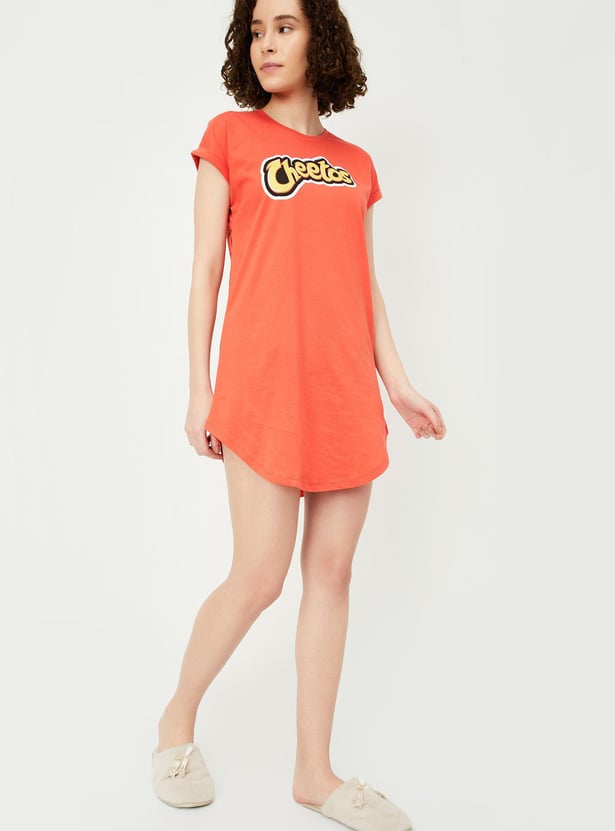 Buy Women Cheetos Printed Chemise Online at just Rs. 599.0 ...