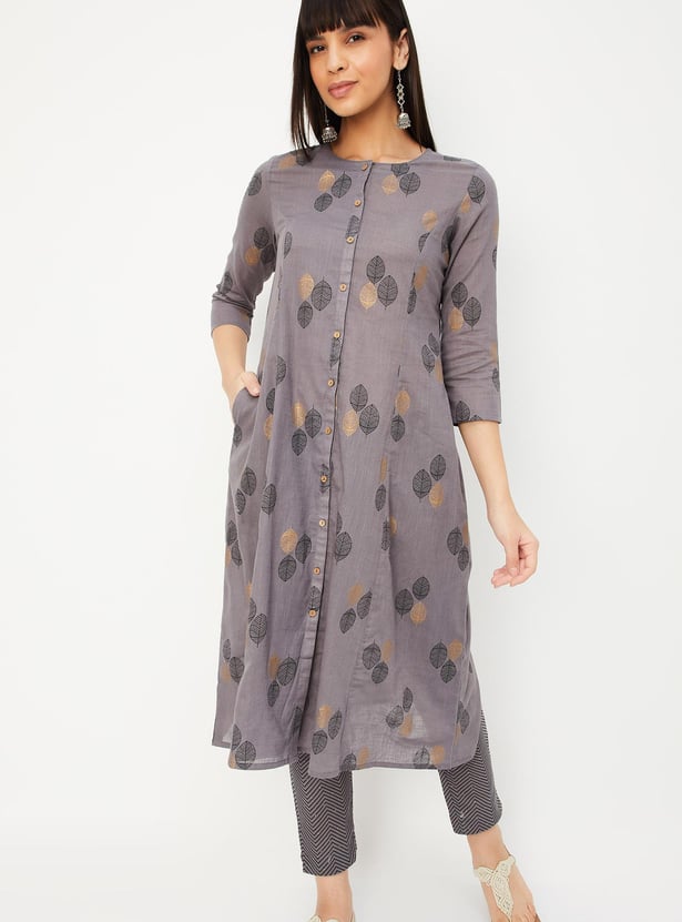Buy Women Printed A-line Kurta Set Online at just Rs. 999.0 ...
