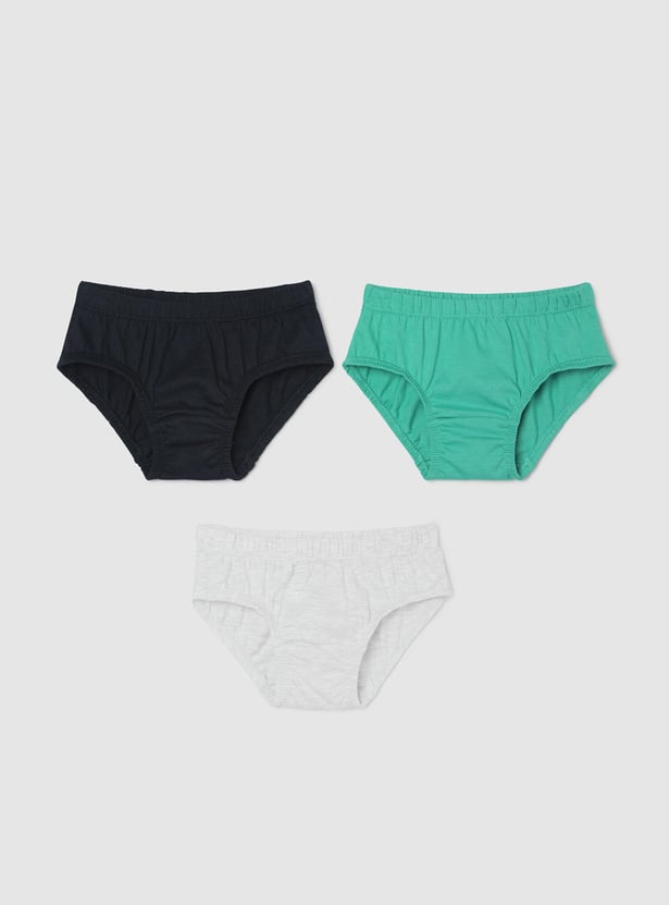 Buy Boys Solid Briefs - Pack of 3 Online at just Rs. 249.0 ...