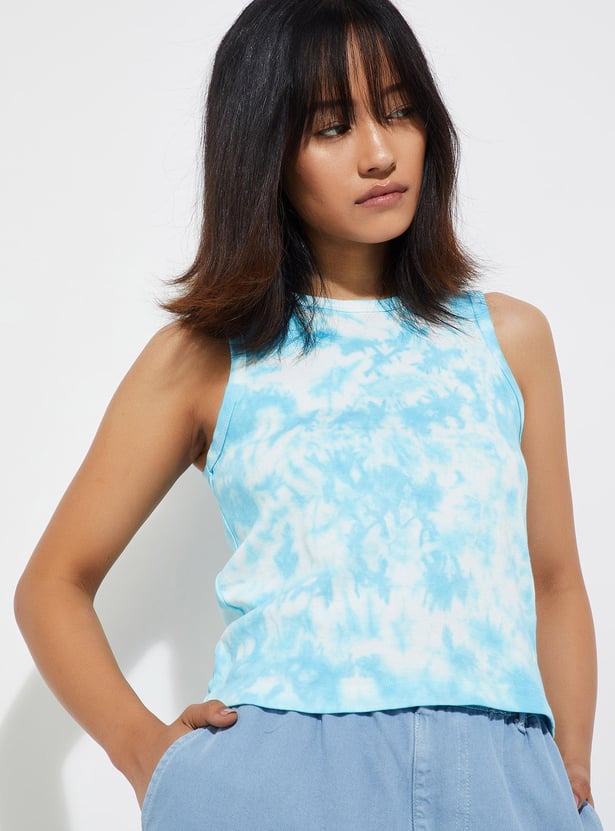 Buy URB_N Women Tie & Dye Tank Top Online at just Rs. 399.0 ...