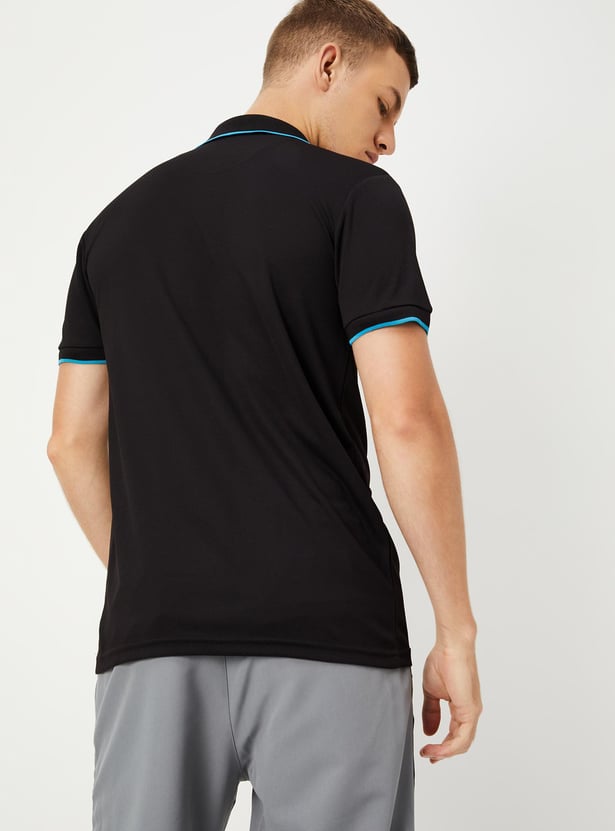Buy Men Slim Fit Solid Active Polo T-shirt Online at just Rs. 499.0 ...