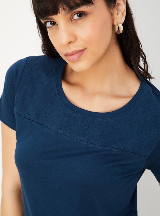 Buy Women Embroidered Yoke Top Online at just Rs. 299.0 - 1000013827054 ...