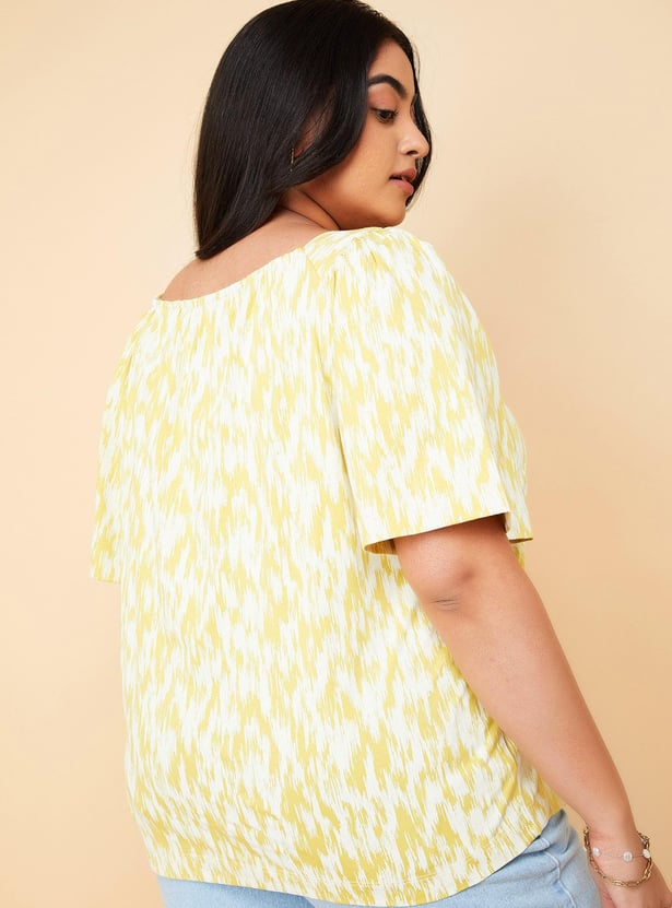 Buy Women Printed Puffed Sleeve Top Online At Just Rs 499 0