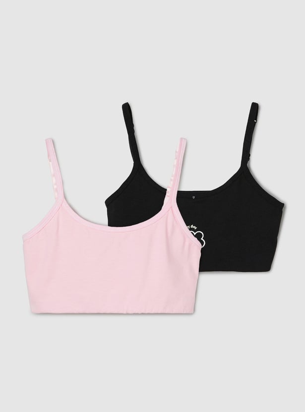Buy Girls Solid Beginner Bra - Pack of 2 Online at just Rs. 349.0 ...